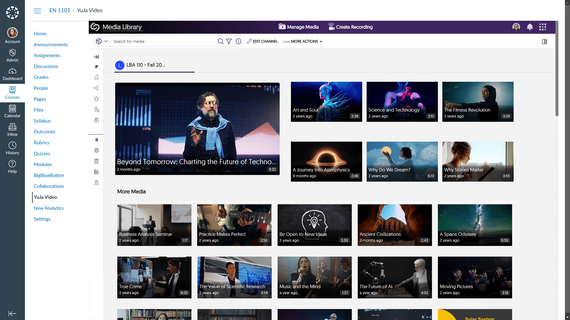 Lecture Capture & Video for Canvas LMS | YuJa Enterprise Video Platform ...